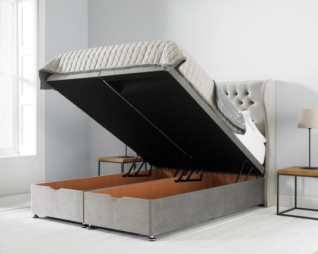 Small Double Luxury Ottoman Divan Beds at Hyder Living